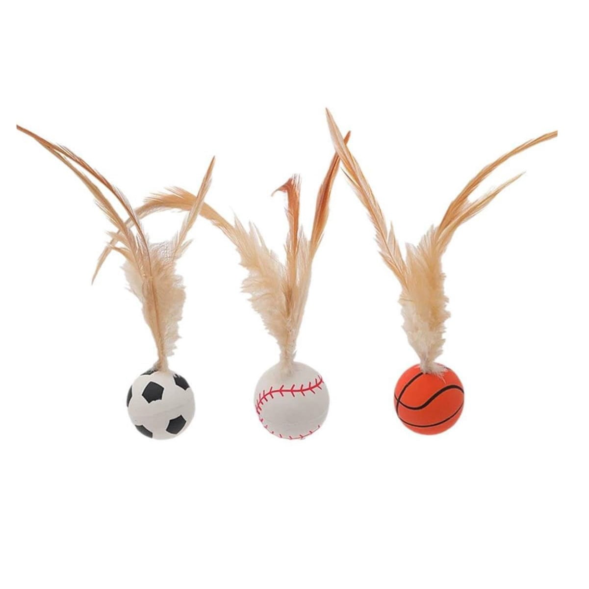 Interactive Feather Toy Set for Cats 2025 New Cat Ball Toys Indoor Cats ...