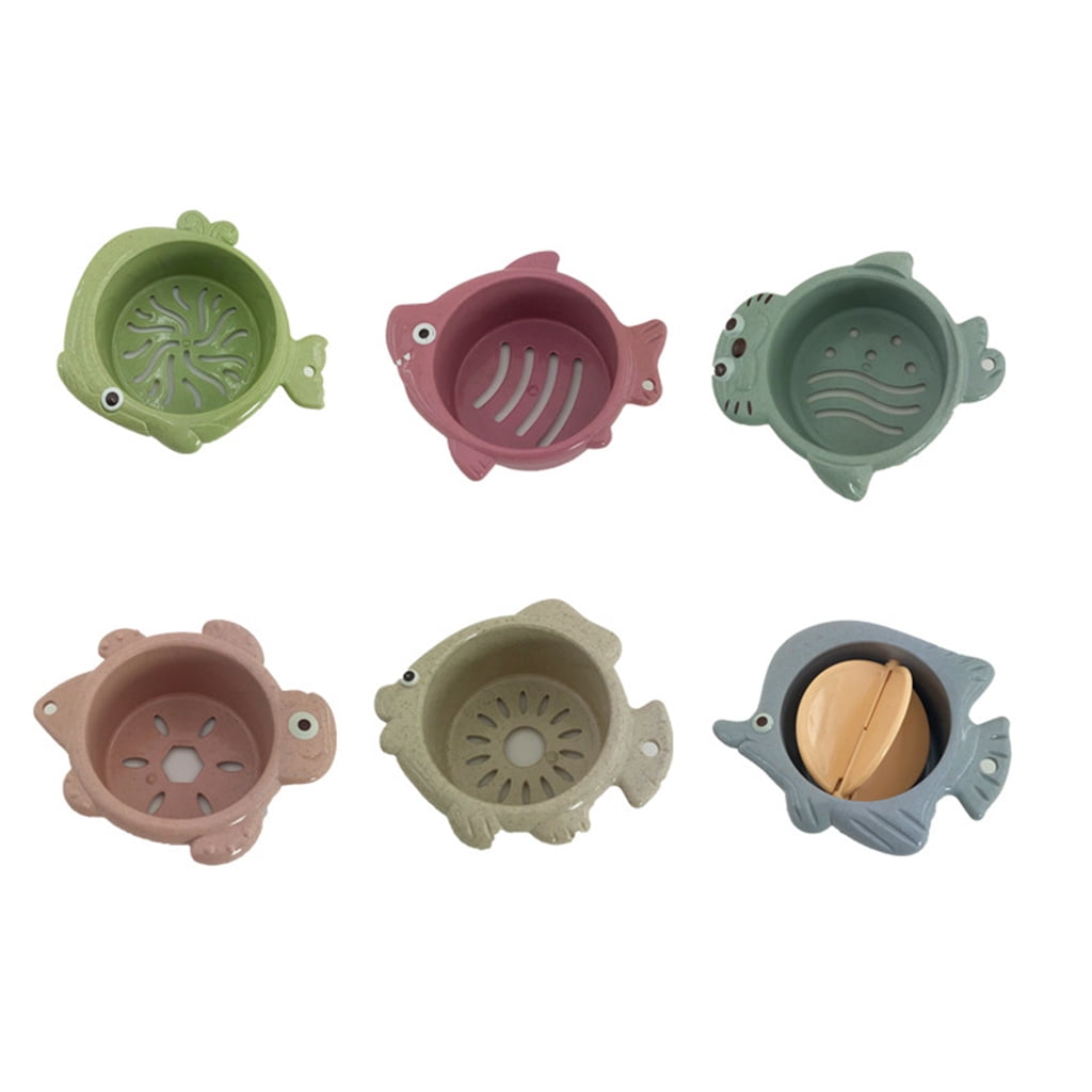 Interactive Fish Stacked Cups Tower Cup Stacking Table Games Tool for ...