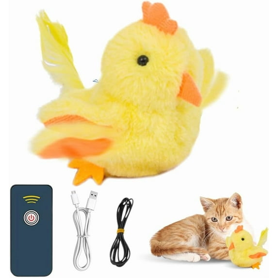 Interactive Flying Bird Cat Toy, Realistic Flapping and Chirping ...