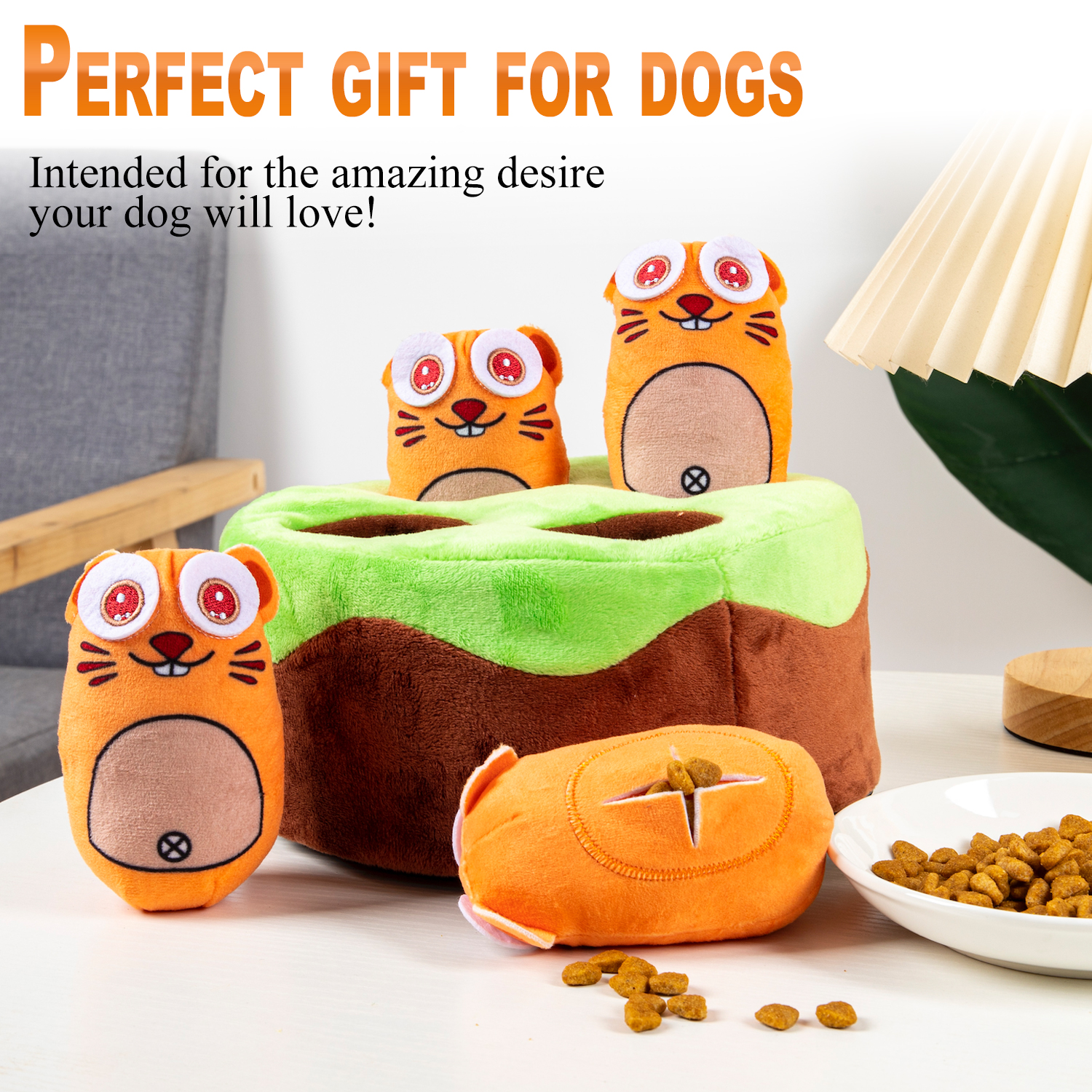 Hide a Squirrel Fun Hide and Seek Interactive Puzzle Plush Dog Toy by ...