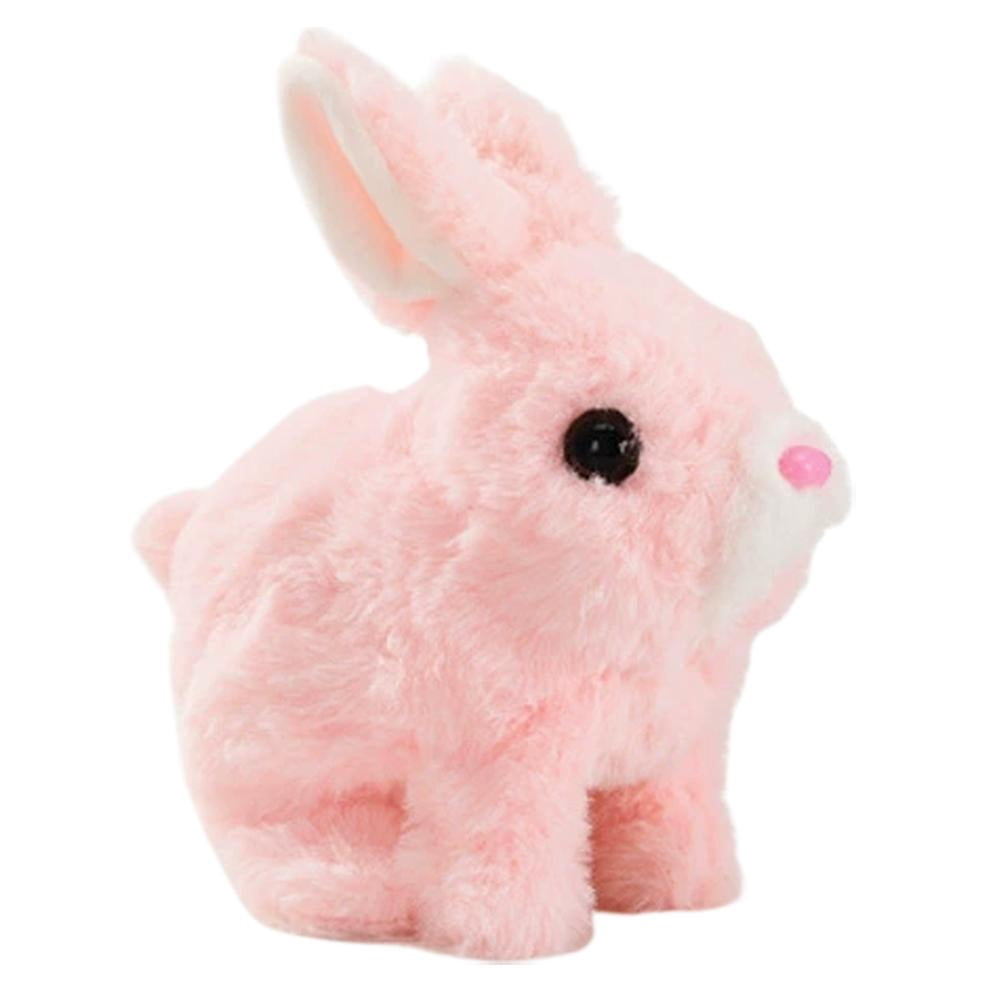 Interactive Hopping Rabbit Toy, Animated Walking Plush Bunny with ...