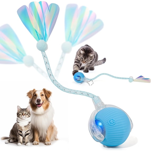 Interactive for Indoor Cats & Dogs, Agile Moving Ball with Elastic Mesh ...