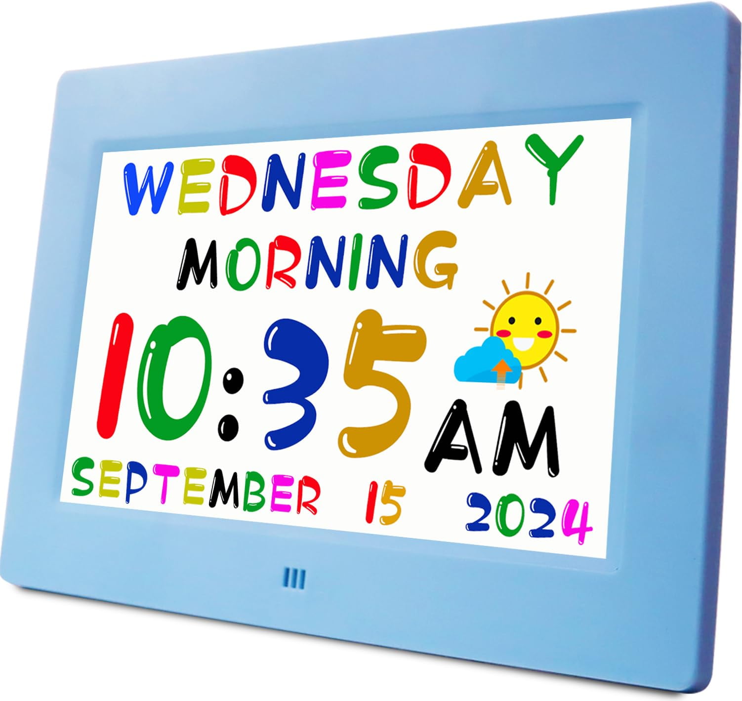 Interactive Kids Learning Clock with Talking Time, 24 Alarms, Custom ...