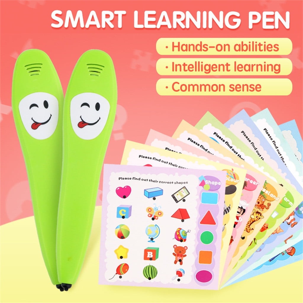 Interactive Learning Cards Set, 12Pcs Double-Sided Educational Flash ...