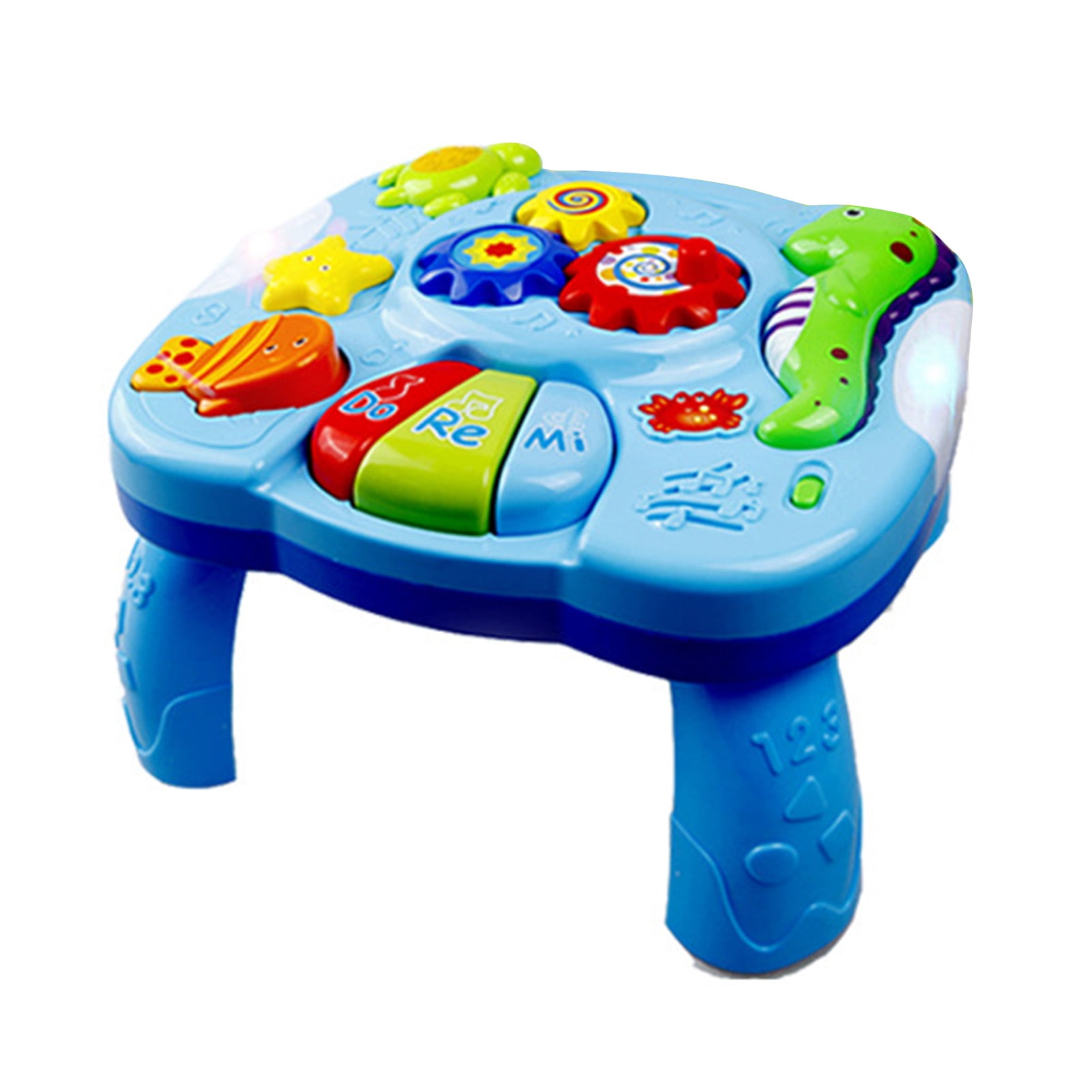 Interactive Learning Table with Music Animal Theme Portable Educational ...