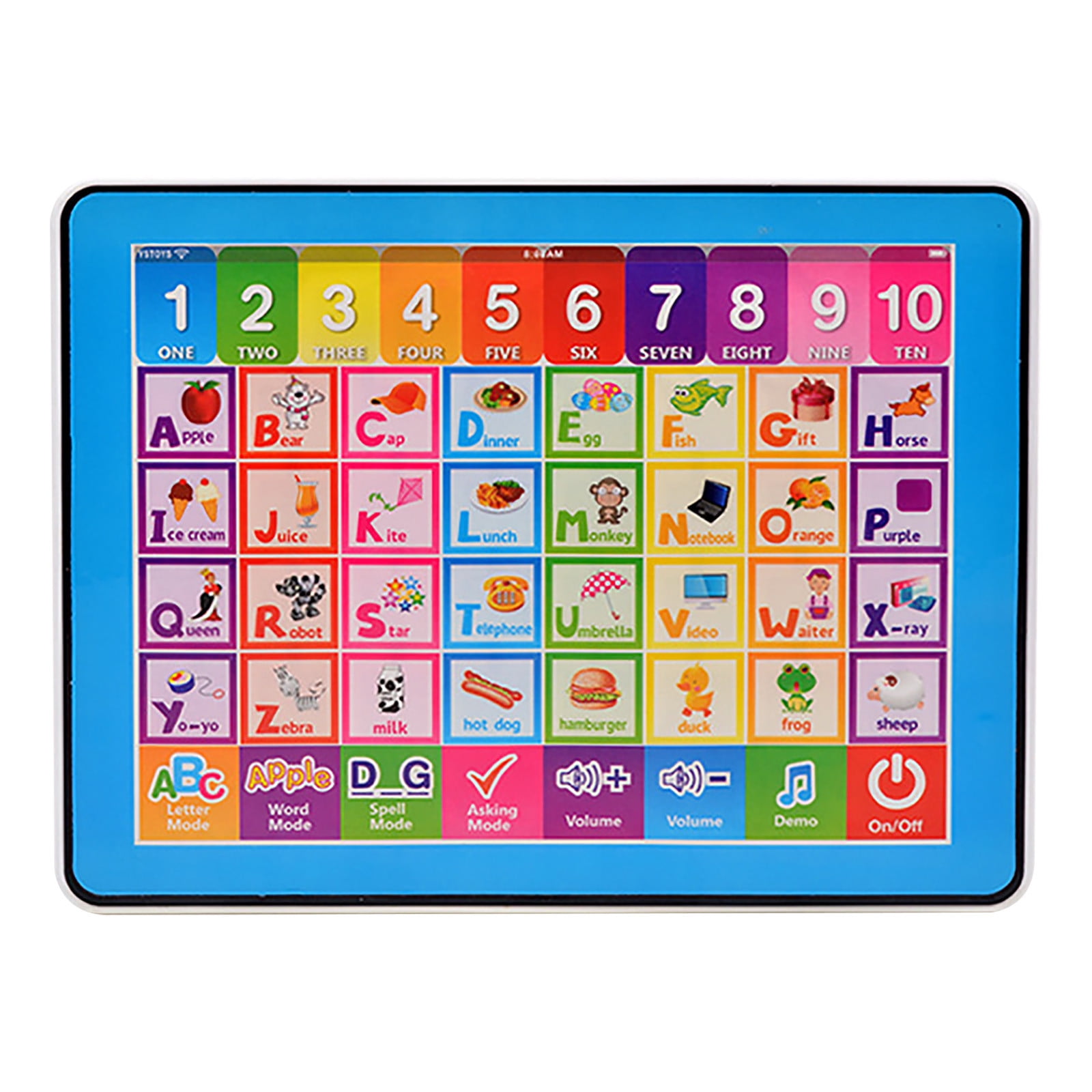 Interactive Learning Tablet for Kids - Educational ABC & Numbers Toy ...