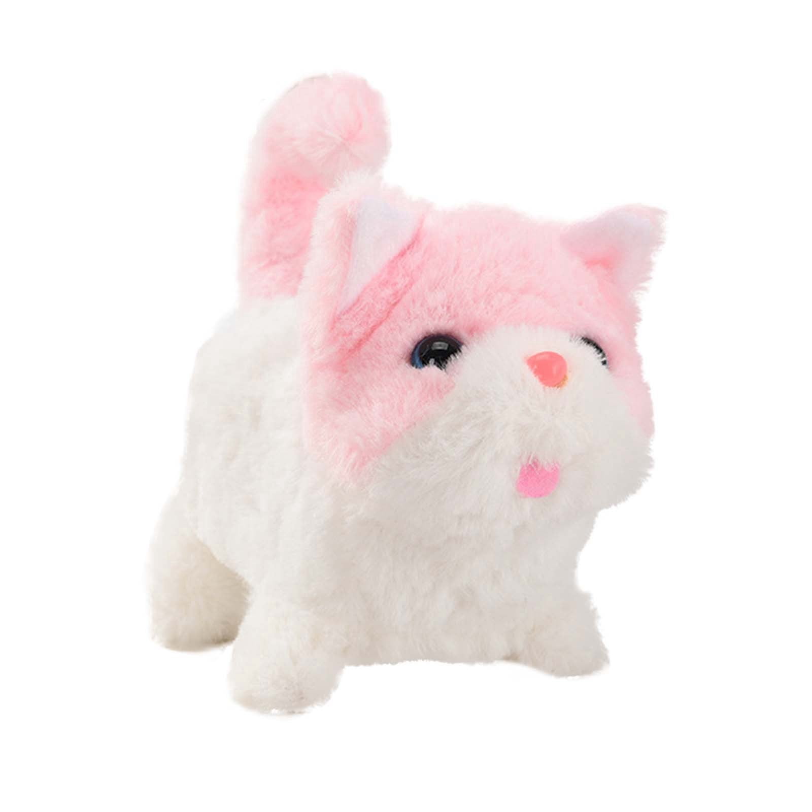 Interactive Lifelike Bunny Plush Toy with Moving Ears - Handmade Voice ...