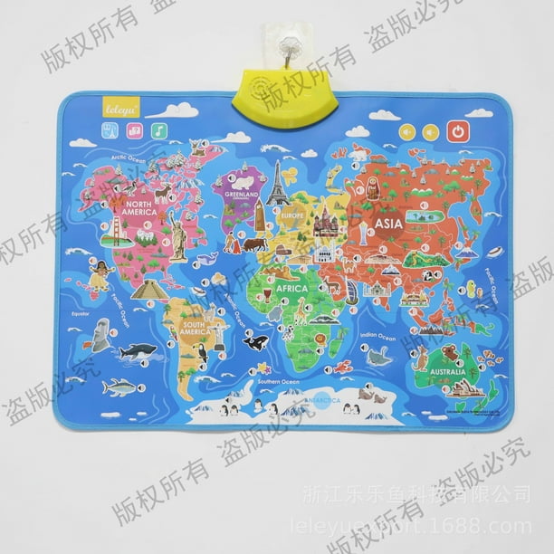 Interactive Map with Dinosaur Educational Activities, Early Learning ...