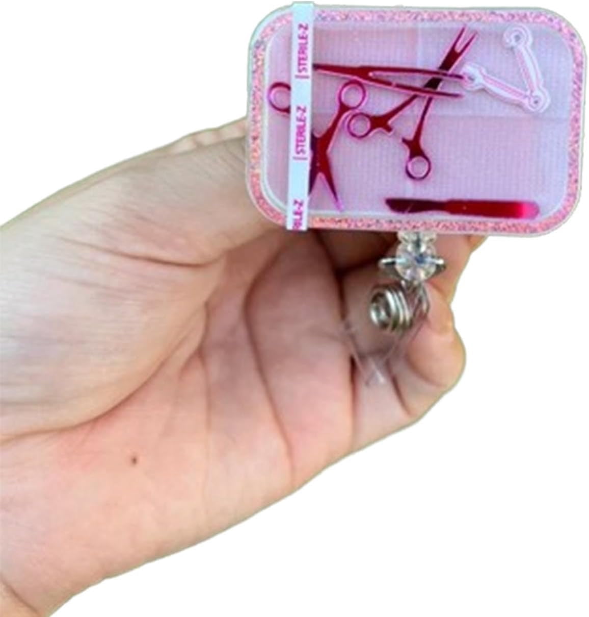 Interactive Medical Badge, 2024 Badge Clip Gift for Medical Pros(Pink ...