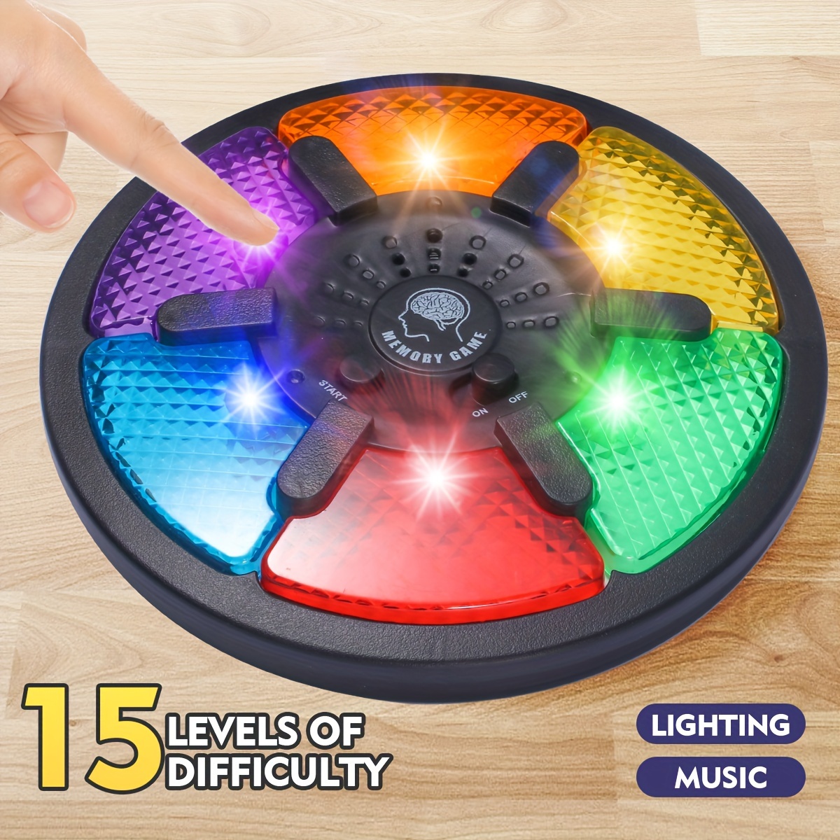 Interactive Memory Game Machine: Game Board With Led Lights And Sound ...