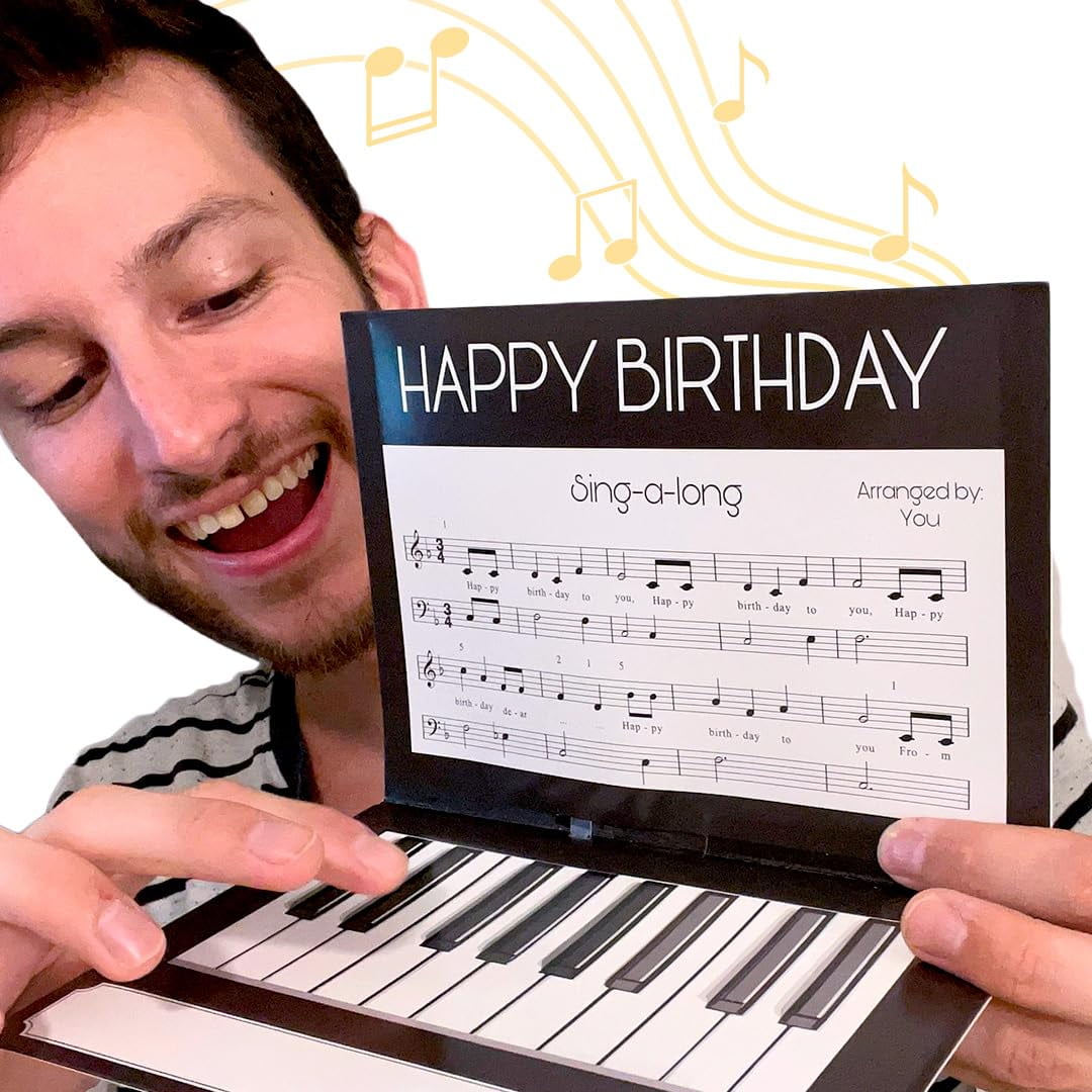 Interactive Music Birthday Card - Playable Musical Birthday Cards for ...
