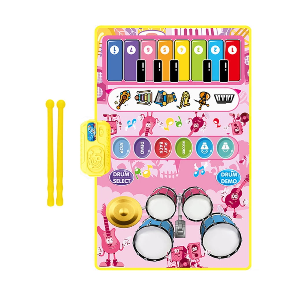 Interactive Music Drum Mat Combining Piano Play And Dance Game For Kids ...