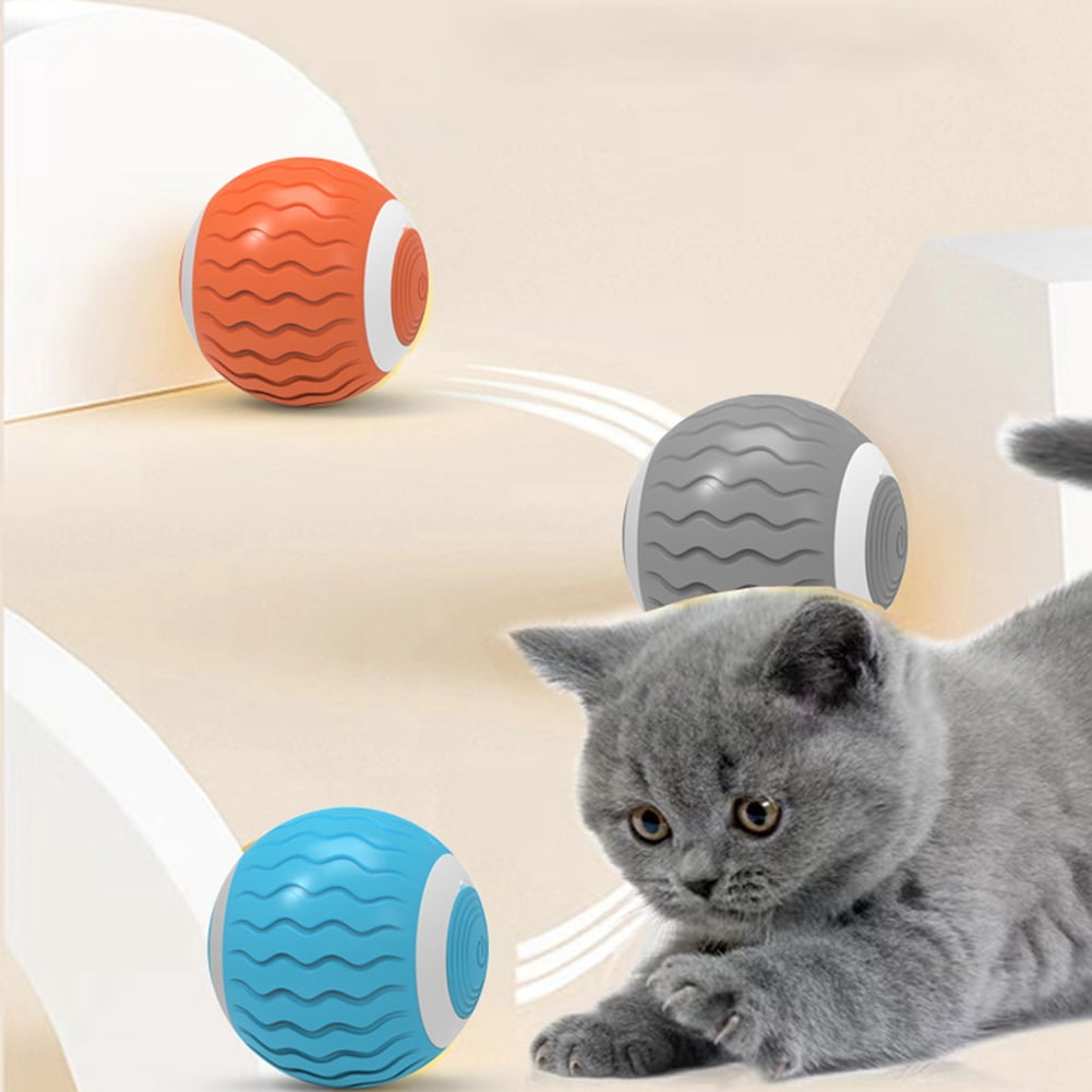 Interactive Pet Ball, USB Charging Smart Dog Toy Ball, LED Motion ...