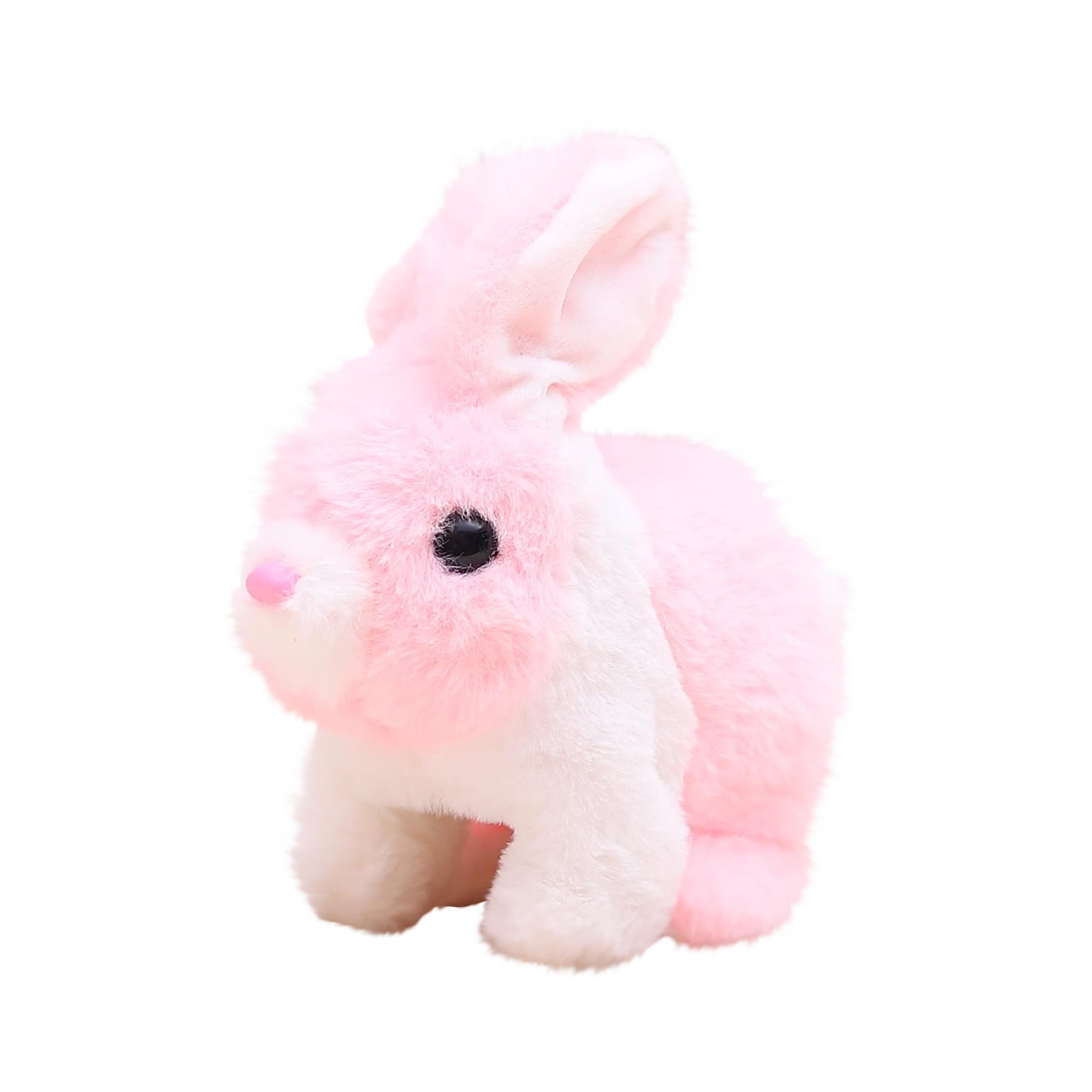 Interactive Pet Gifts for Toddlers Electric Simulation Plush Pet Bunny ...