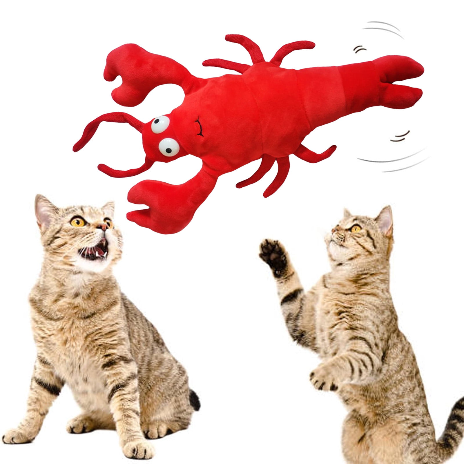 Interactive Pet Toys Floppy Lobster Jumping Moving Dog Toy for Medium ...