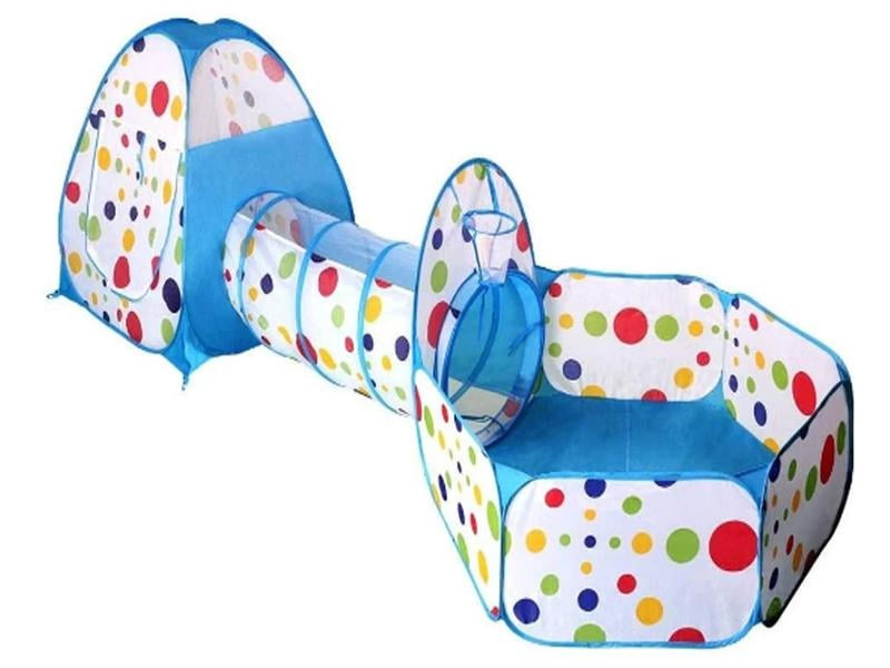 Interactive Pet Tunnel & Ball Pit Playhouse - Collapsible Indoor ...