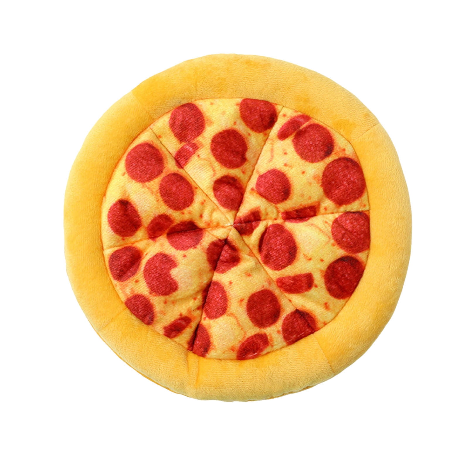 Interactive Pizza Squeaker Dog Toy for Training and Teething with ...