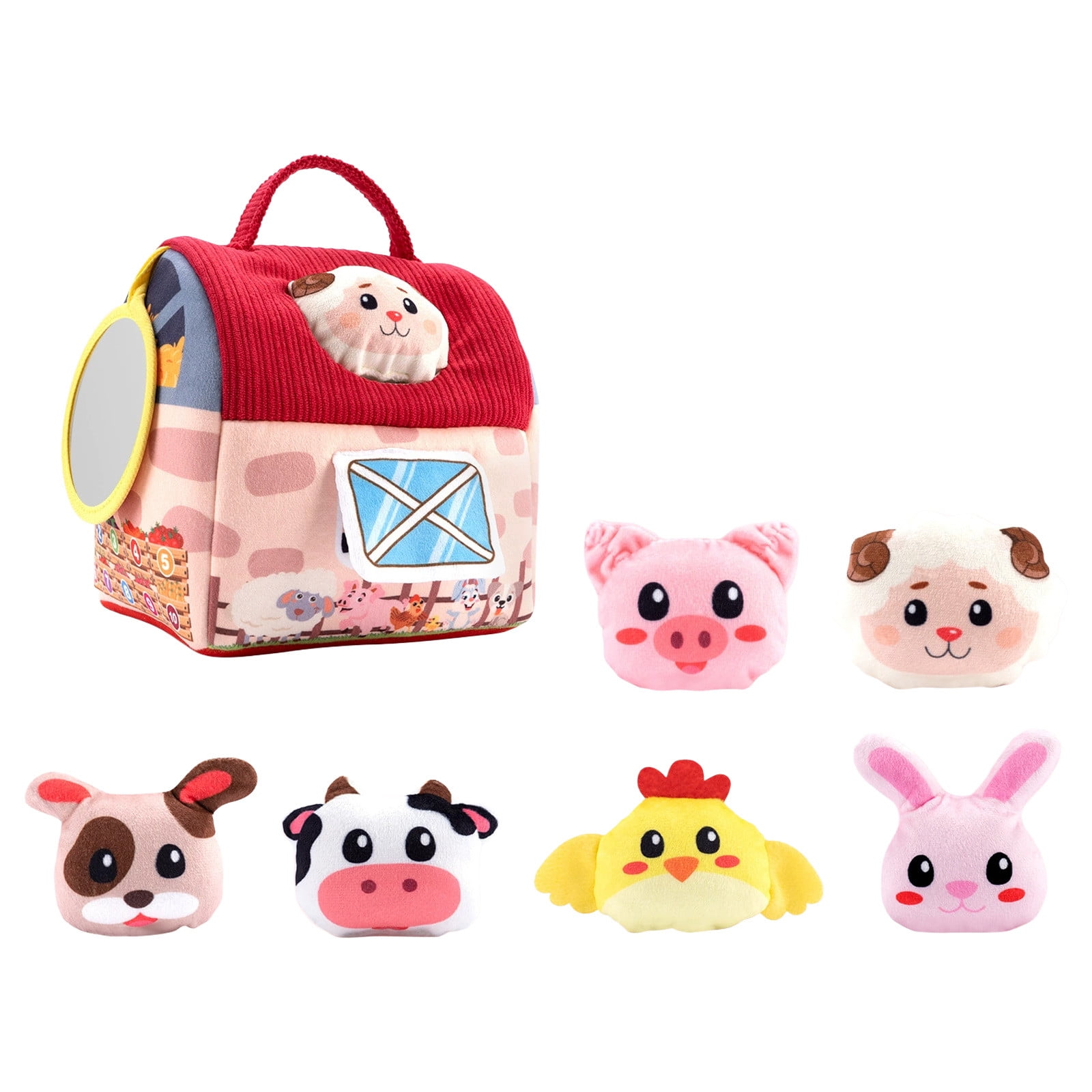 Interactive Plush Farm Animal Toy Set with Soft Sounds and Textures for ...
