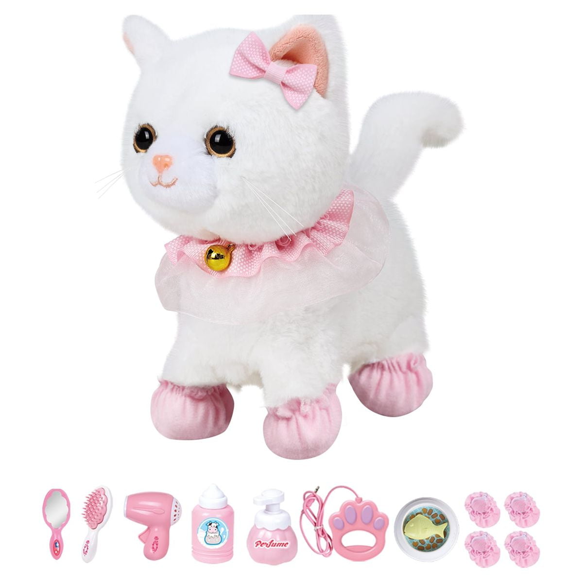 Sinsin Interactive Plush Pet Cat, Animated Toy with Remote Control ...