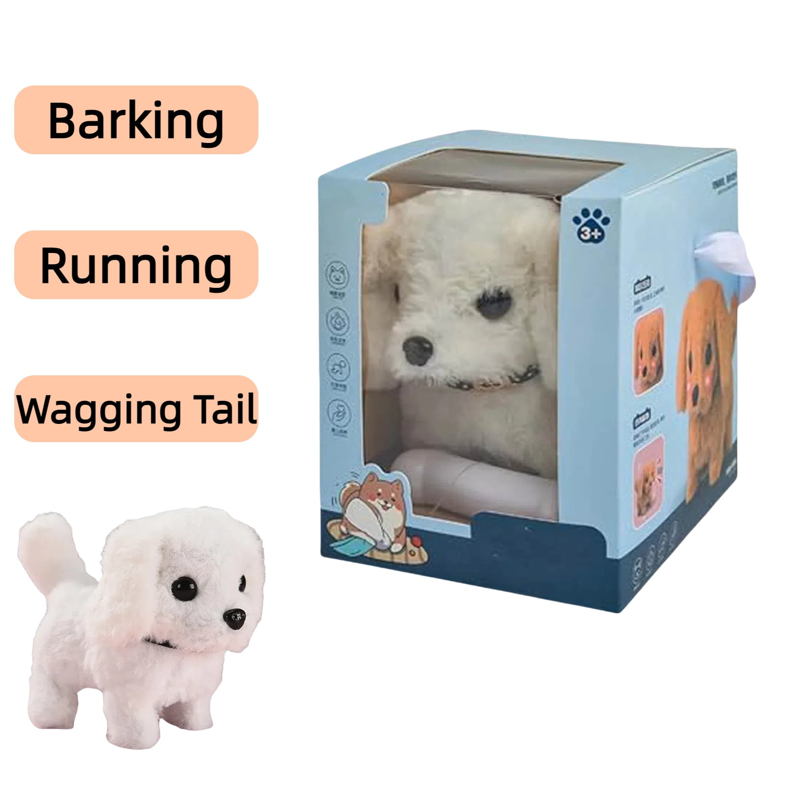 Interactive Plush Robot Puppy – Milow My Realistic Dog Toy, Walking and ...
