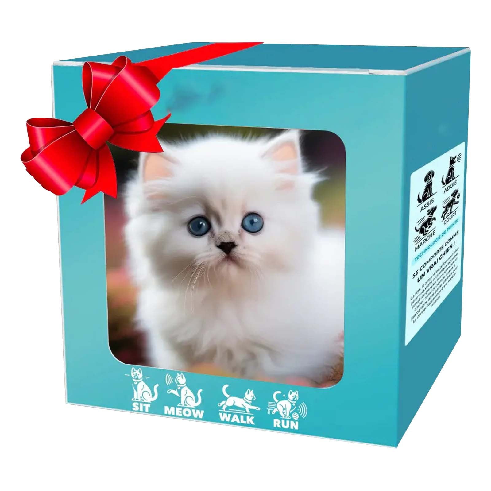Interactive Plush Toy Cat Realistic Meow & Movement Perfect Gift for ...