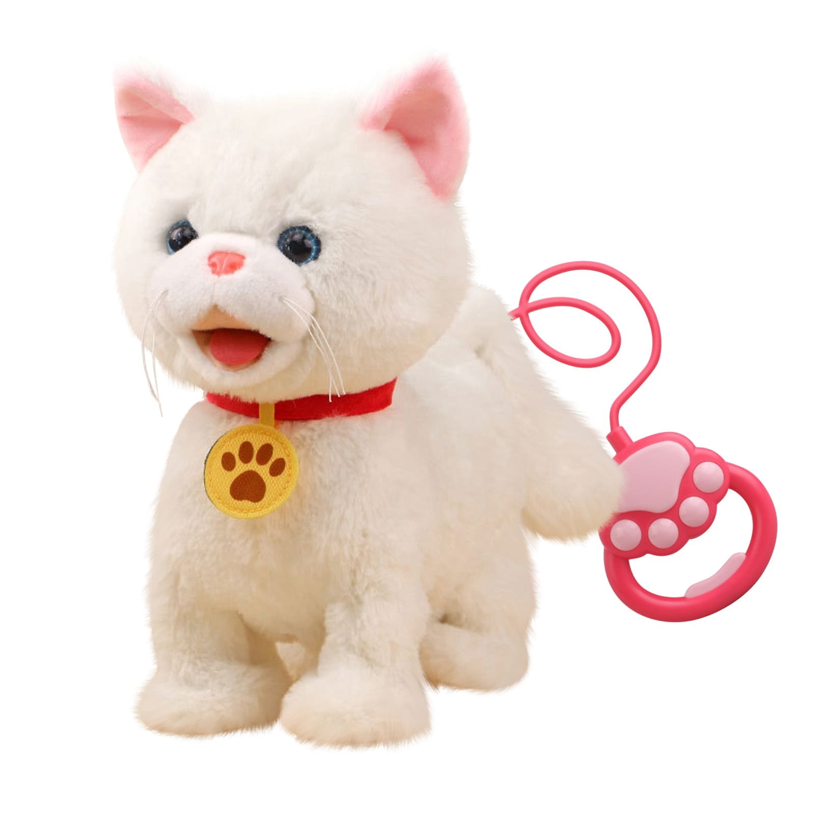Interactive Plush Walking Cat Toy with Sound Effects | Realistic ...