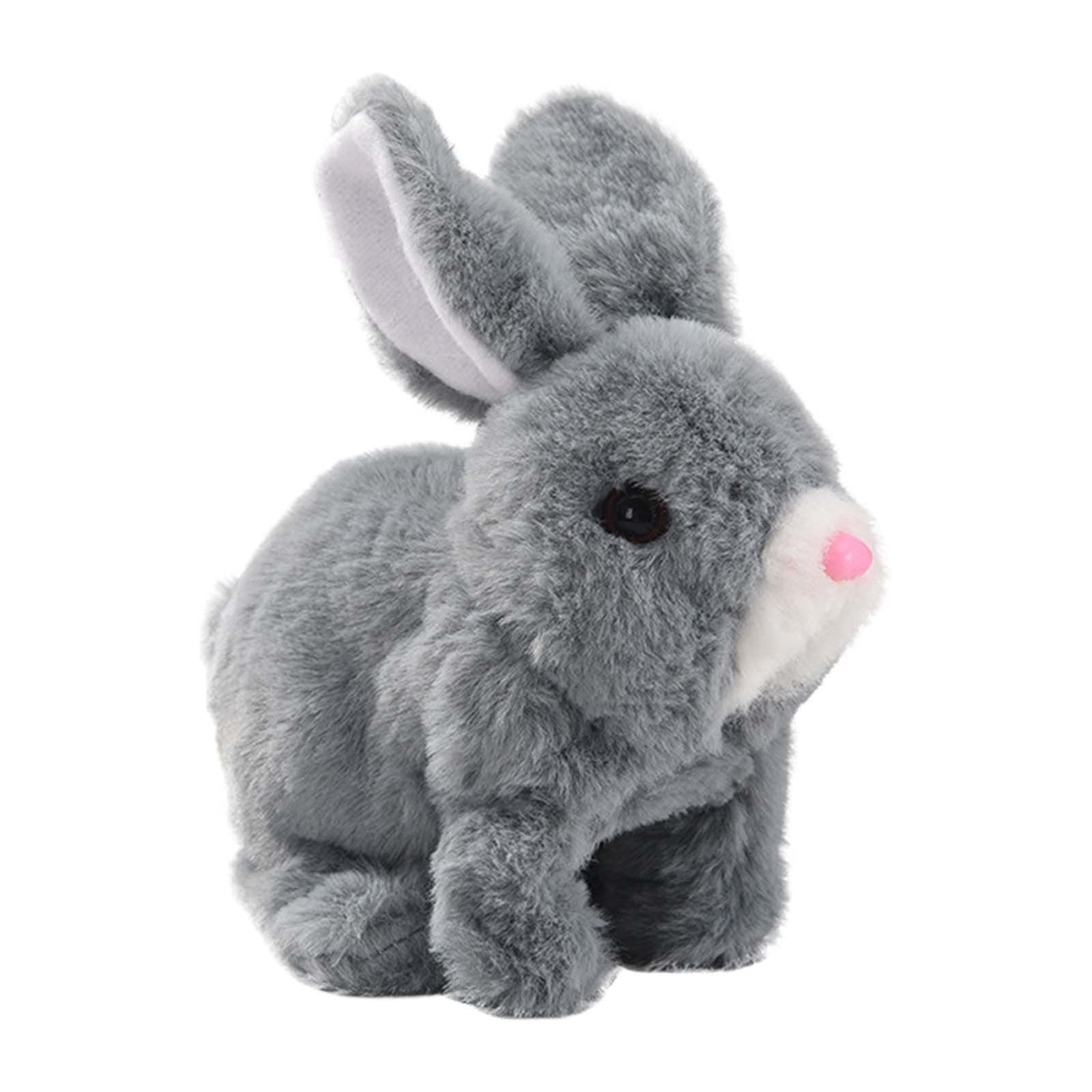 Interactive Realistic Hopping Bunny Toy with Twitching Ears & Voice ...