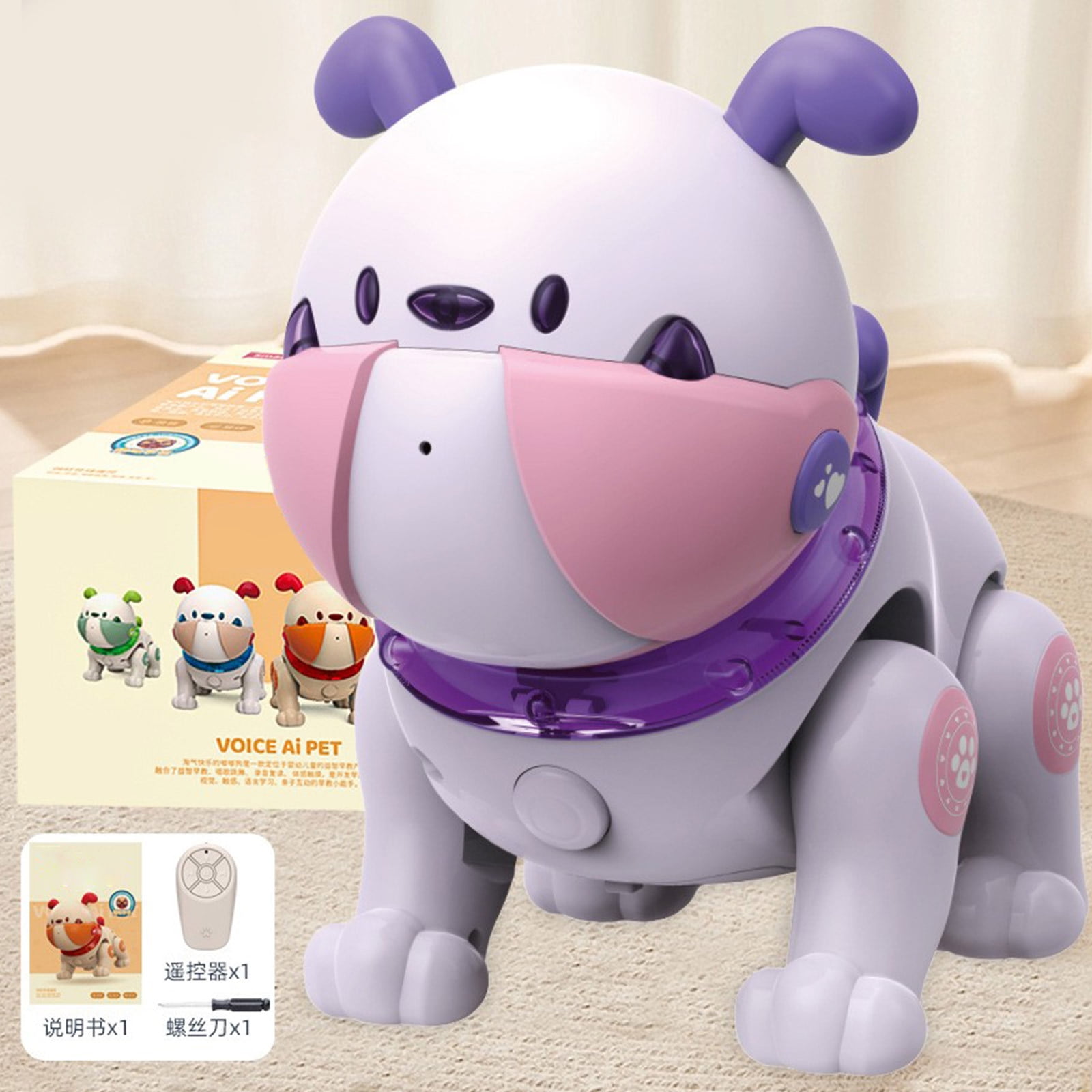 Interactive Remote Control Robot Dog Toy for Kids, Smart Programmable ...