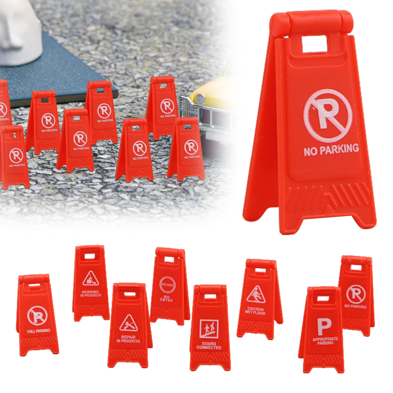 Interactive Roadblock Toy For Kids Educational Traffic Barrier Set With ...