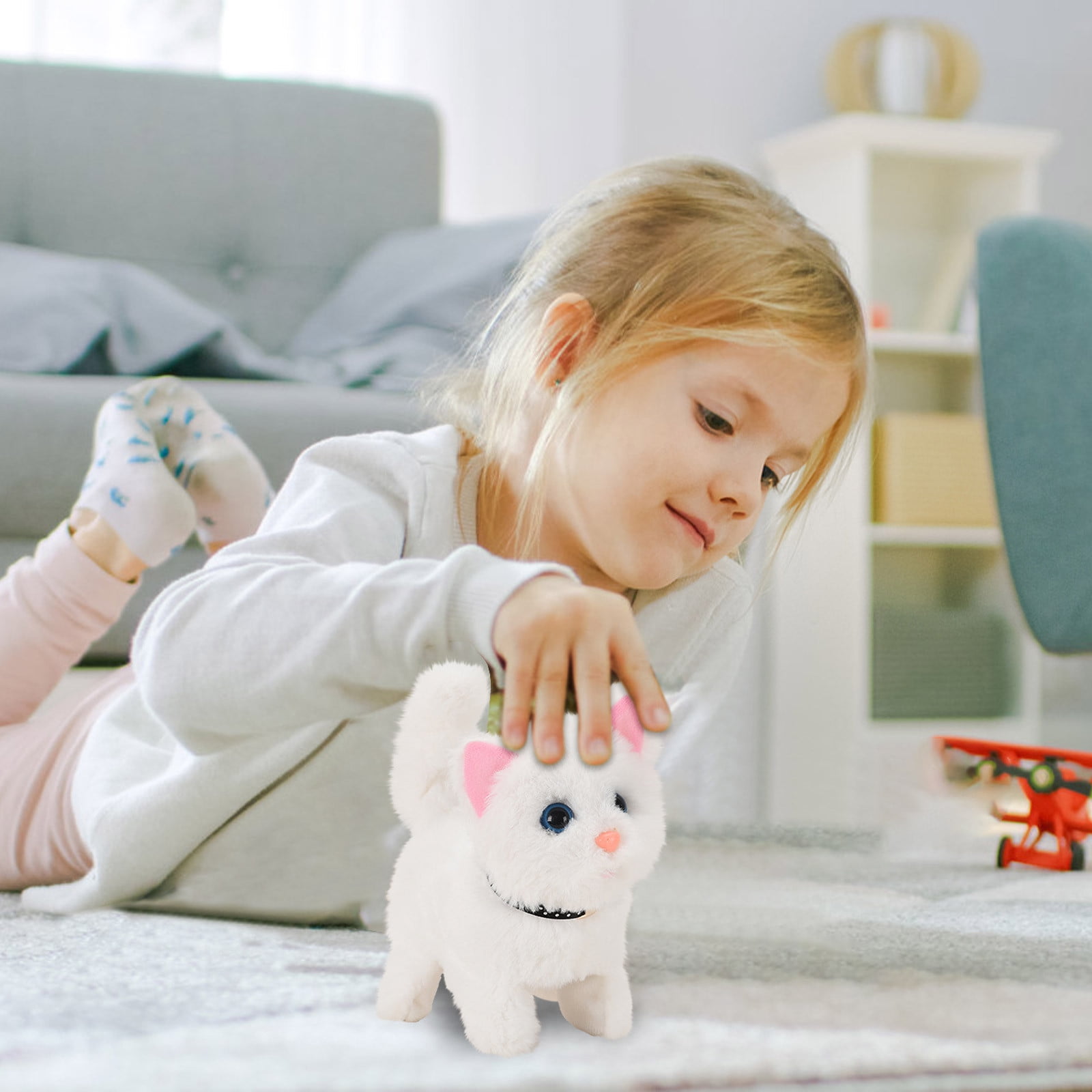 Interactive Robot Cat with Walking Barking Tail Wagging Functions ...