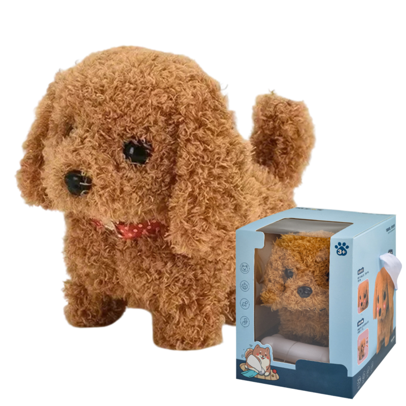 Interactive Robotic Puppy Plush Toy for Kids Learning and Play ...