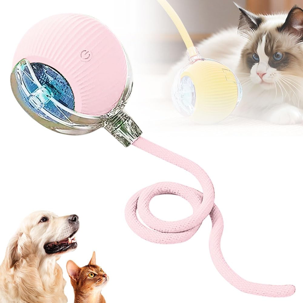 Interactive Rolling Cat Dog Ball Toy, Smart Automatic Moving Cat Toys ...
