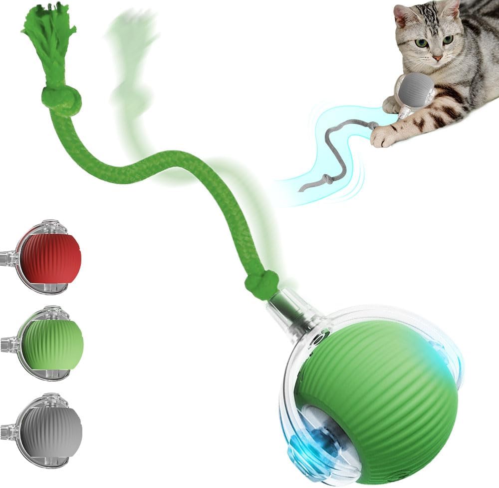 Interactive Rolling Cat Dog Ball Toy, Upgrade Automatic Moving Cat Toys ...