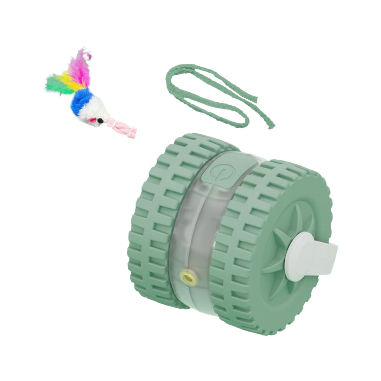 Interactive Rolling Wheel Cat For Indoor Cats Auto Obstacle Avoidance ...