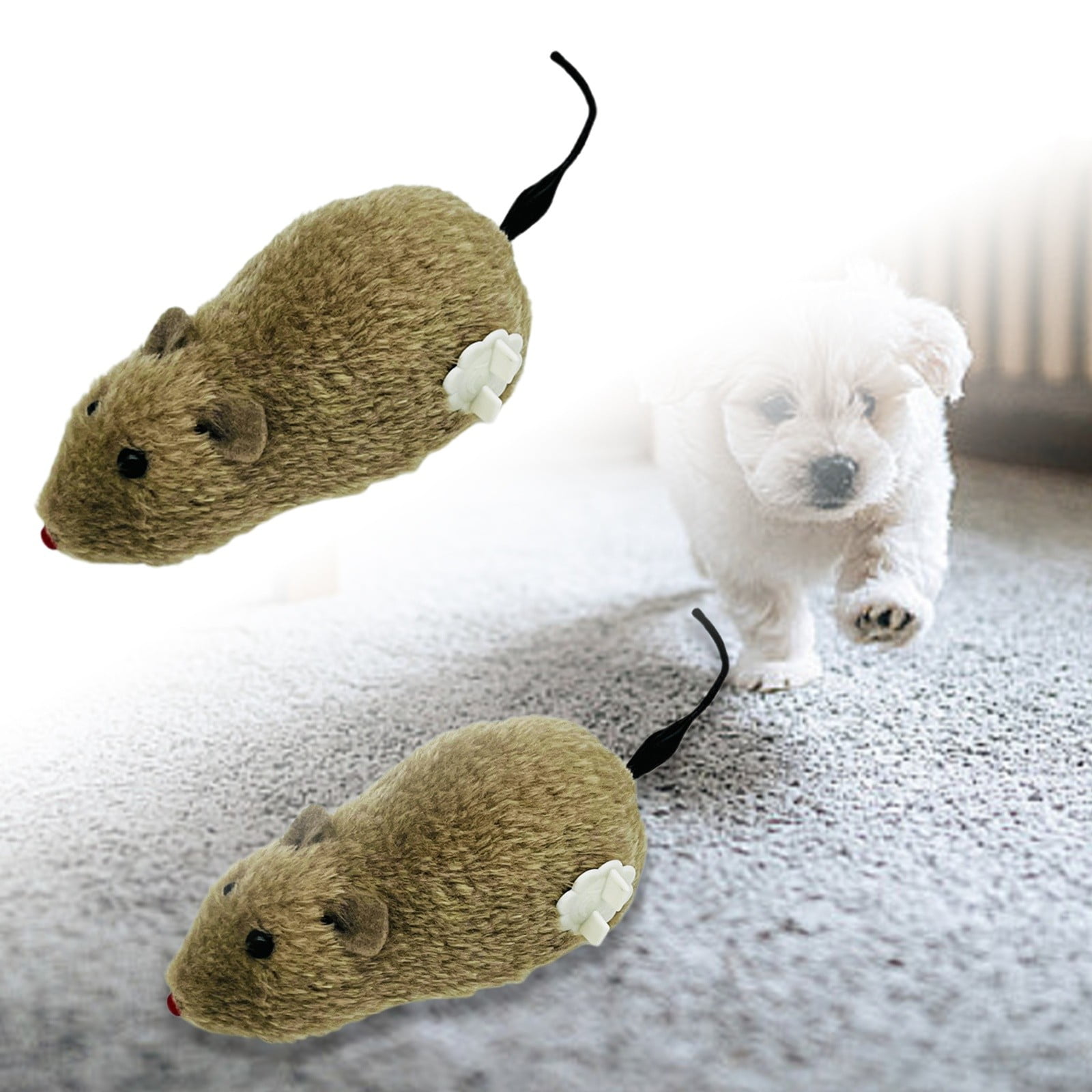 Interactive Running Mice Toy with Twirling Tail for Cats and Dogs ...