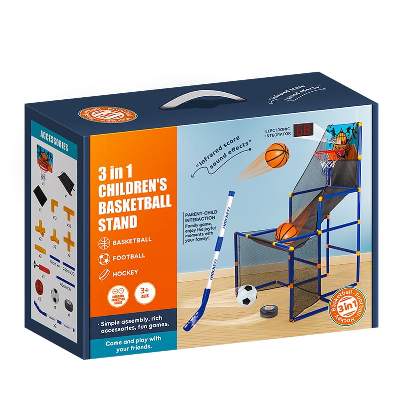 Interactive Scoring 3-in-1 Basketball Set with Stand - Fun Outdoor ...