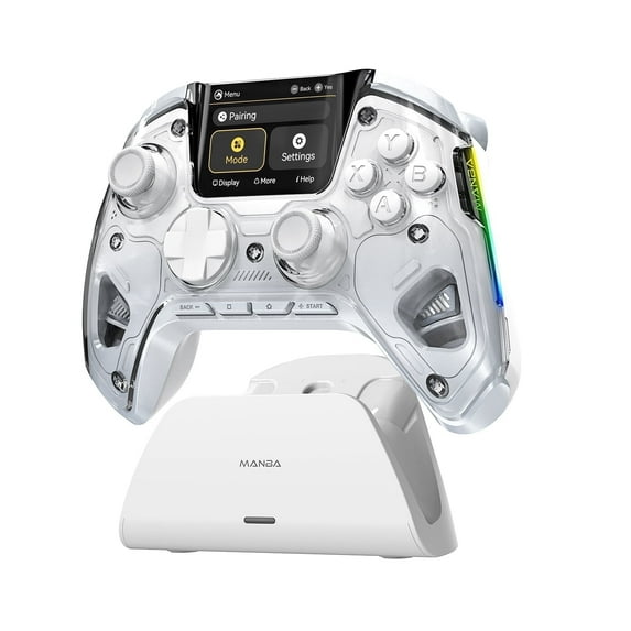 Wireless Gaming Controller for PC/Switch/iOS/Android/Steam, RGB ...