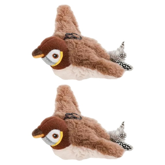 Interactive Simulated Bird Cat Toy Touch Activated Chirping Flapping No ...