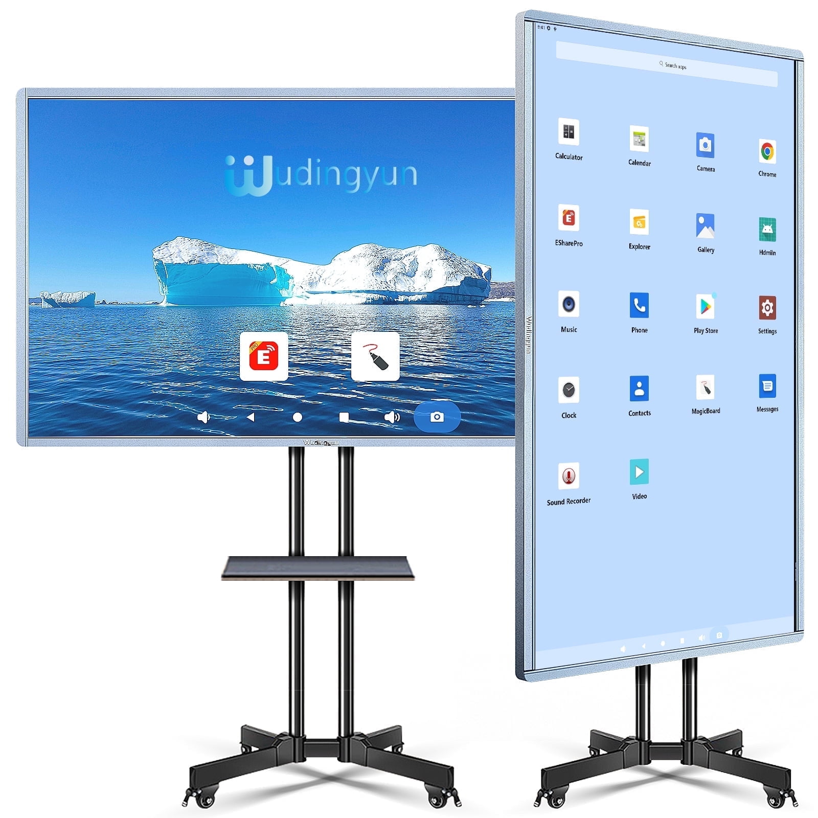Wudingyun 49" 4K UHD Interactive Whiteboard, Single Piece with Stylus ...