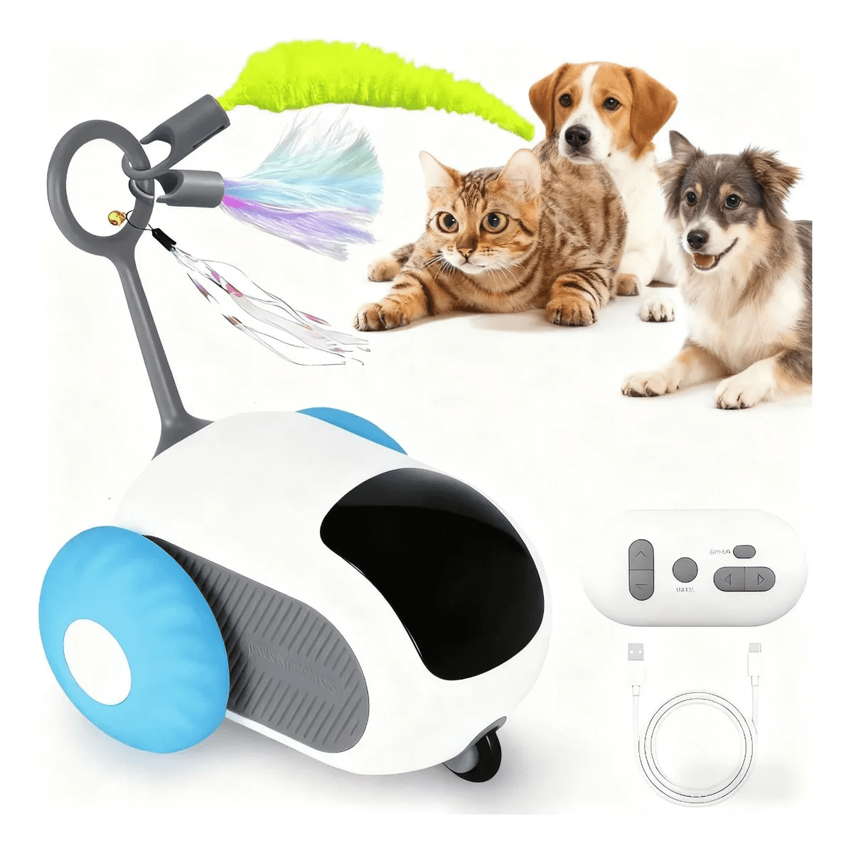 Interactive Smart Cat Toy – Remote Control Electric Mouse, USB ...