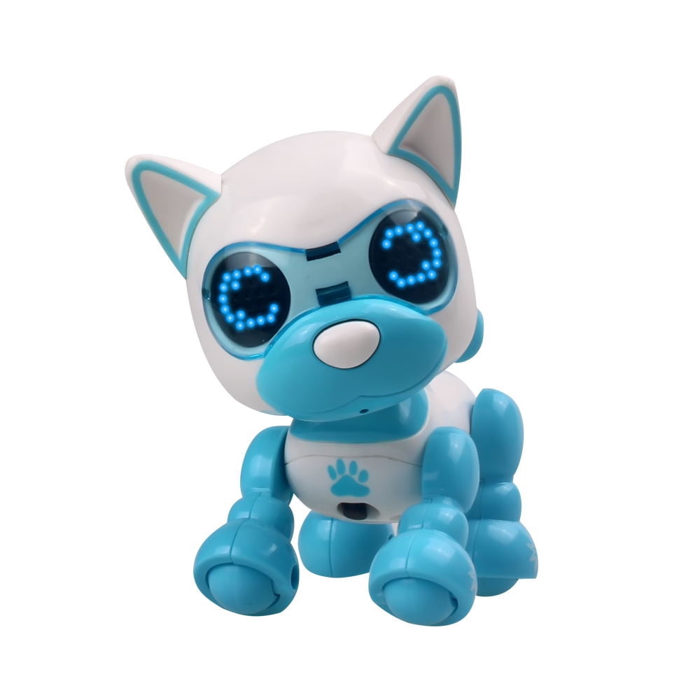 Interactive Smart Puppy Robotic Dog LED Eyes Sound Recording Sing Sleep ...