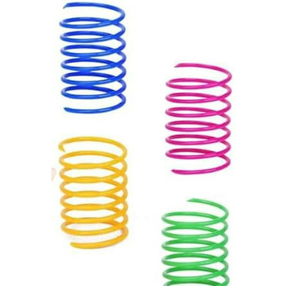 Interactive Spring , 4- Colorful Spiral Play Springs for Kittens ...