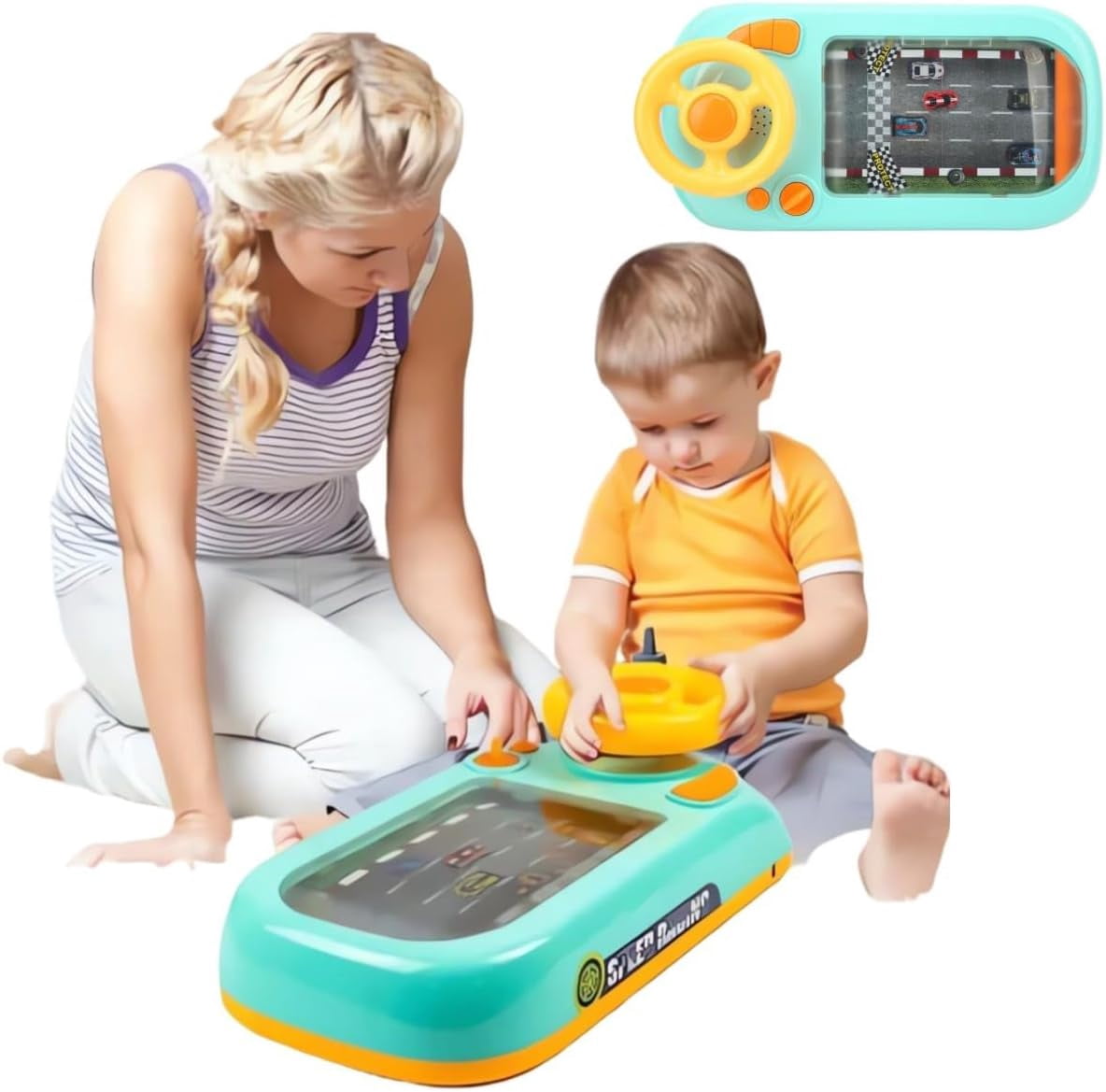 Interactive Steering Wheel for Kids - 2024 New Driving Steering Wheel ...