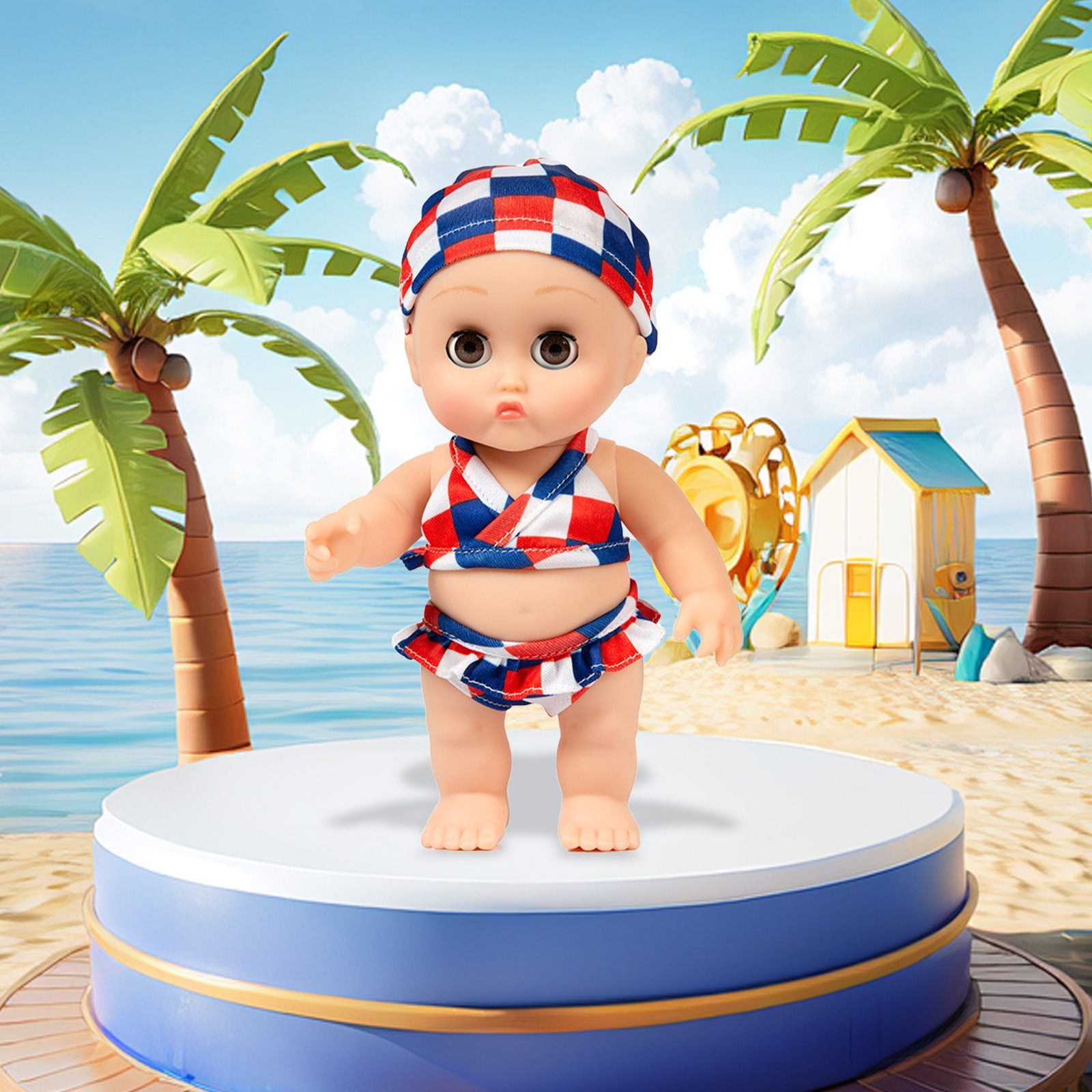 Interactive Swimsuit Doll - Sensory Cuddle Toy for Role Play, Autism ...