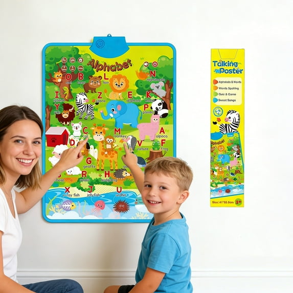 Interactive Talking Alphabet Sound Poster – Electronic Educational Wall ...