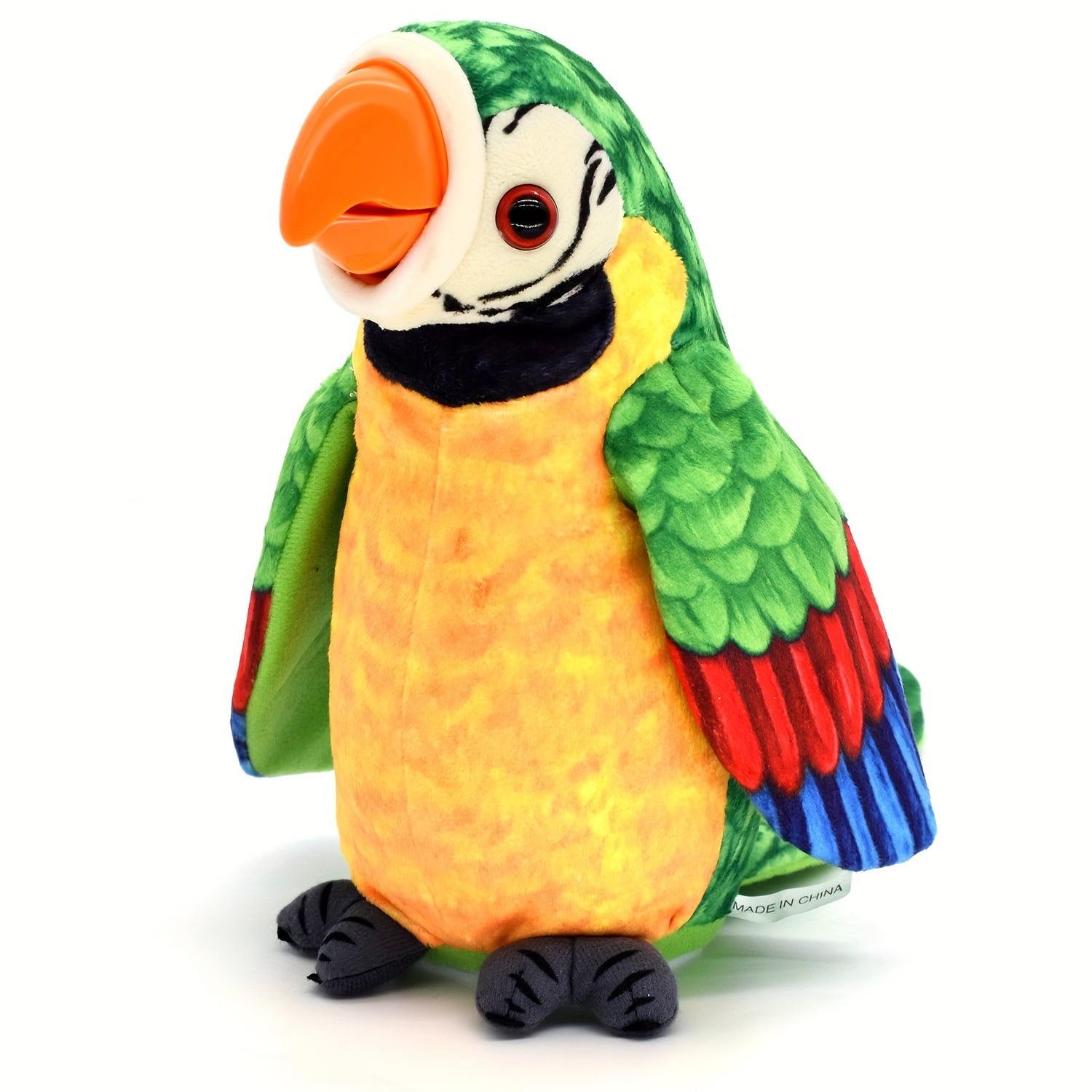 Interactive Talking Parrot Toy - Repeats What You Say with "Hi I'm Mick ...