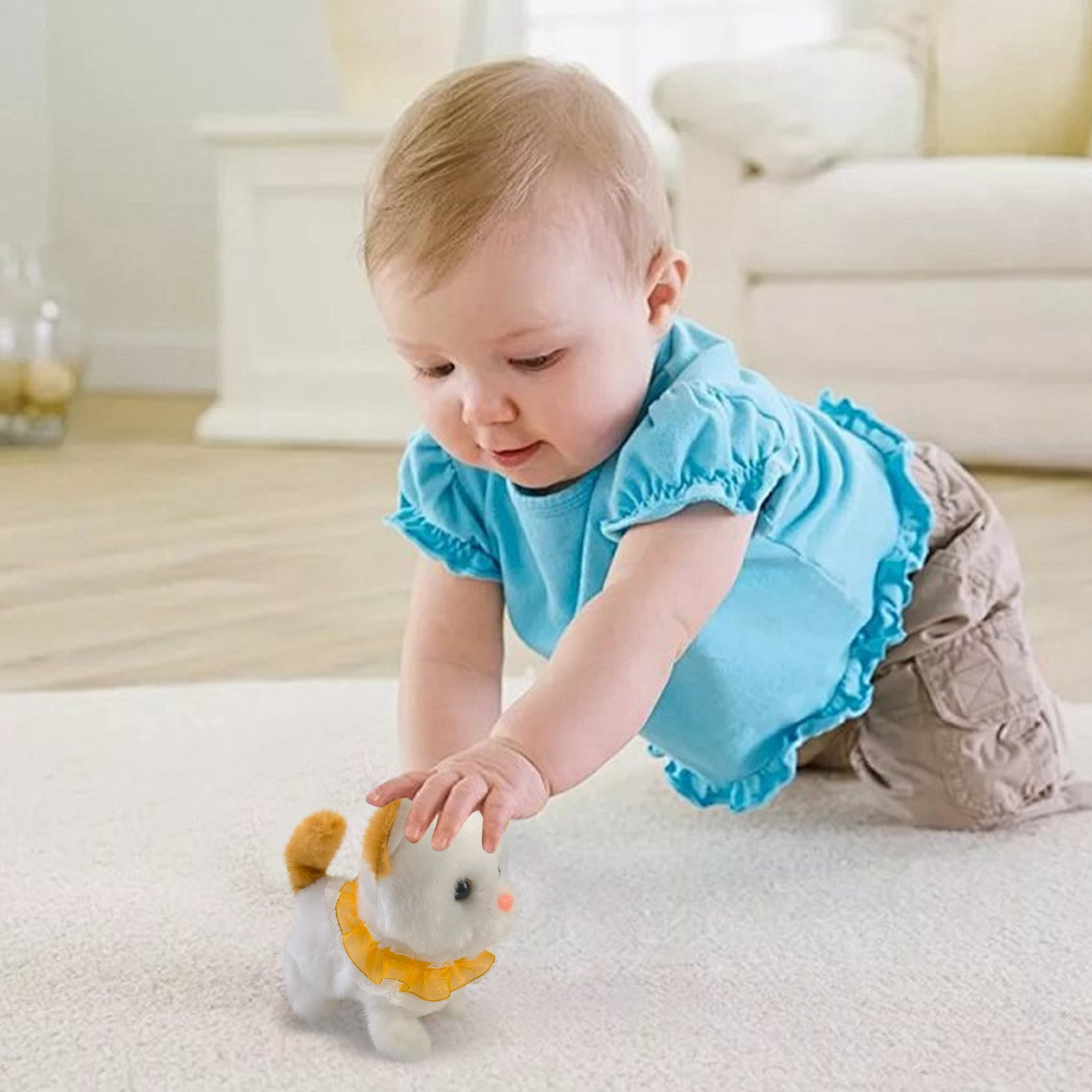 Interactive Toy Robot | Realistic Cat Walking Wagging Tail And ...