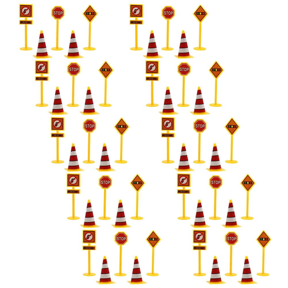 Interactive Toys Sign Decoration Road Signs Prop Game Traffic Decorate ...