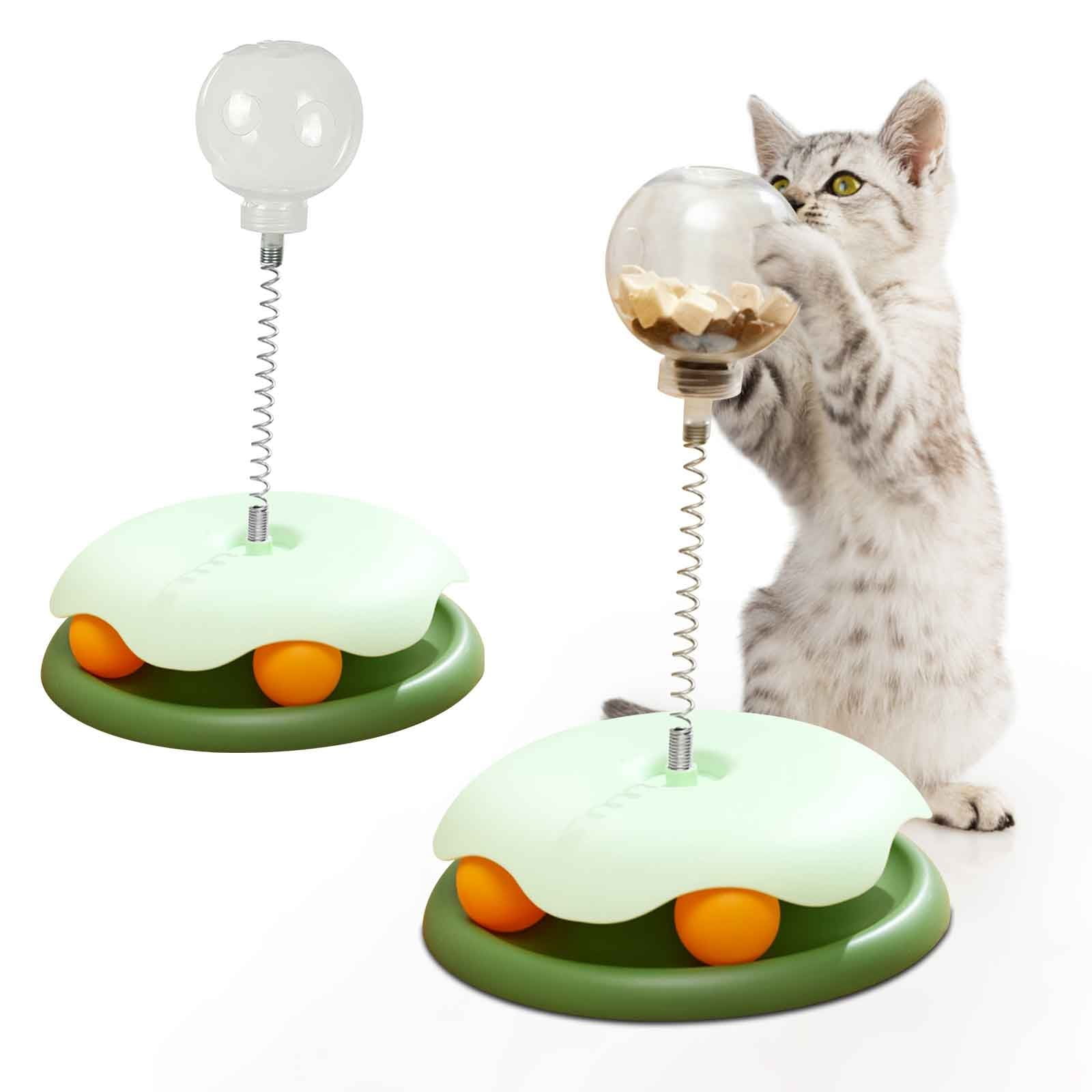 Interactive Treat Dispensing Ball for Dogs & Cats - Leaking Pet Feeder ...