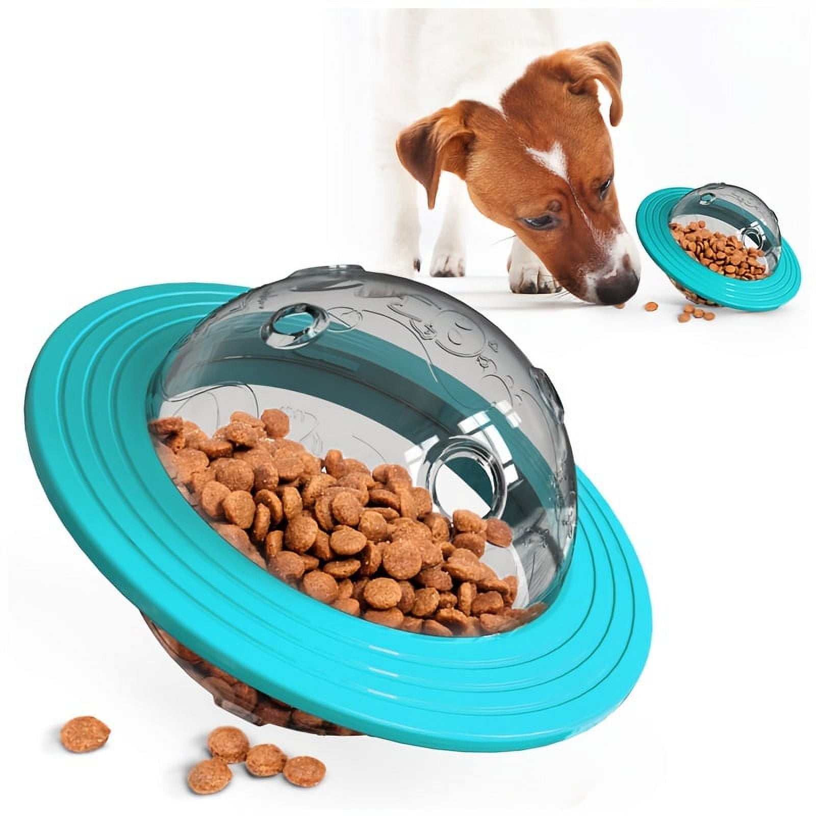 Interactive UFO Dog Toy - Slow Feeder and Treat Dispenser for ...